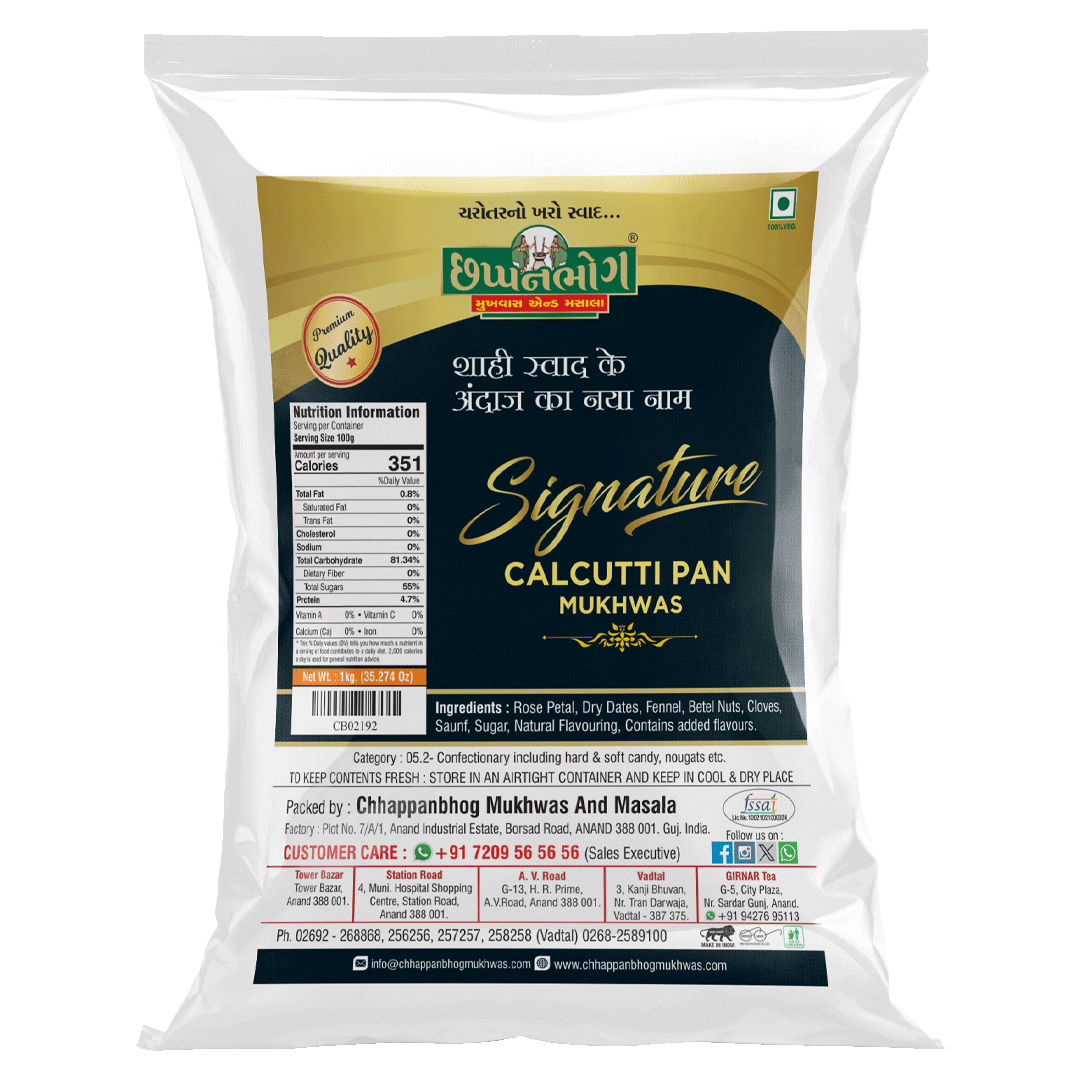 Signature Calcutti Supari Pan – Chhappanbhog Mukhwas and Masala